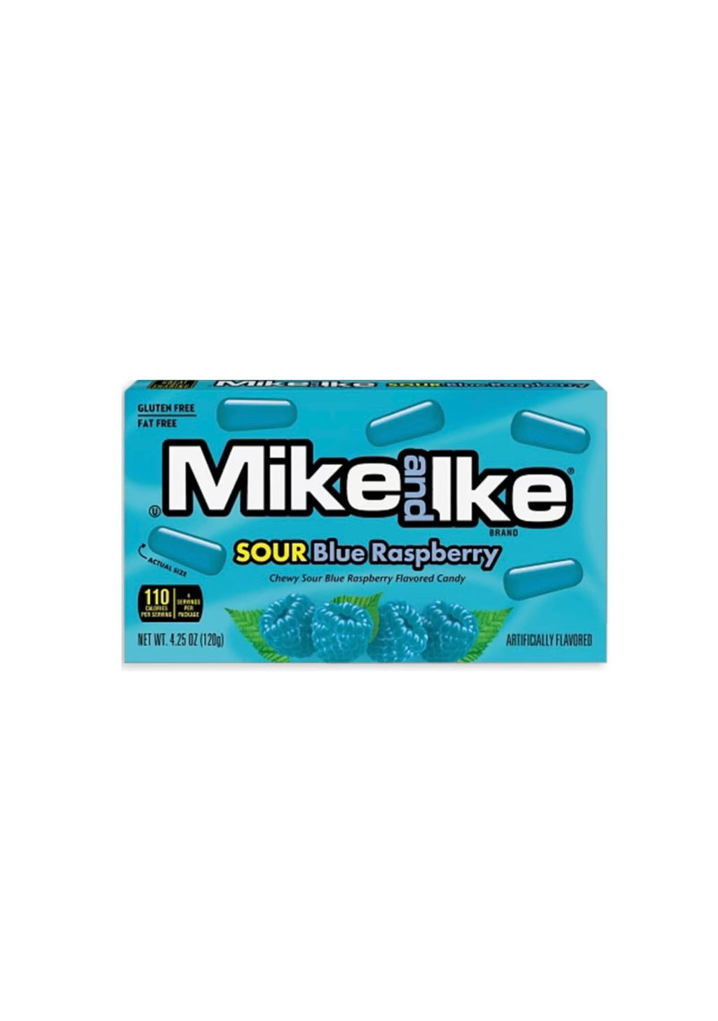 Mike & Ike Sour Blue Raspberry- 120g – What-A-Treat